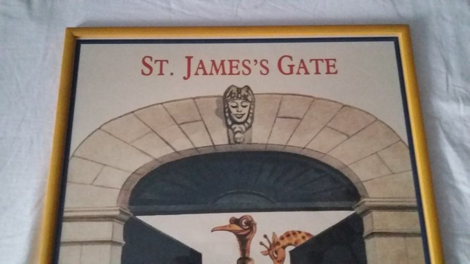 Guinness poster original , ST.JAMESS GATE THE HOME OF GUINNESS