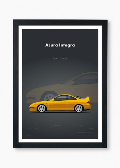 Honda Acura Integra Type-R plakat poster