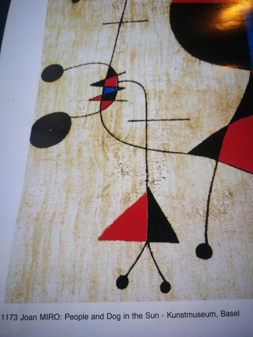 JOAN MIRO People and the Dog in the Sun
