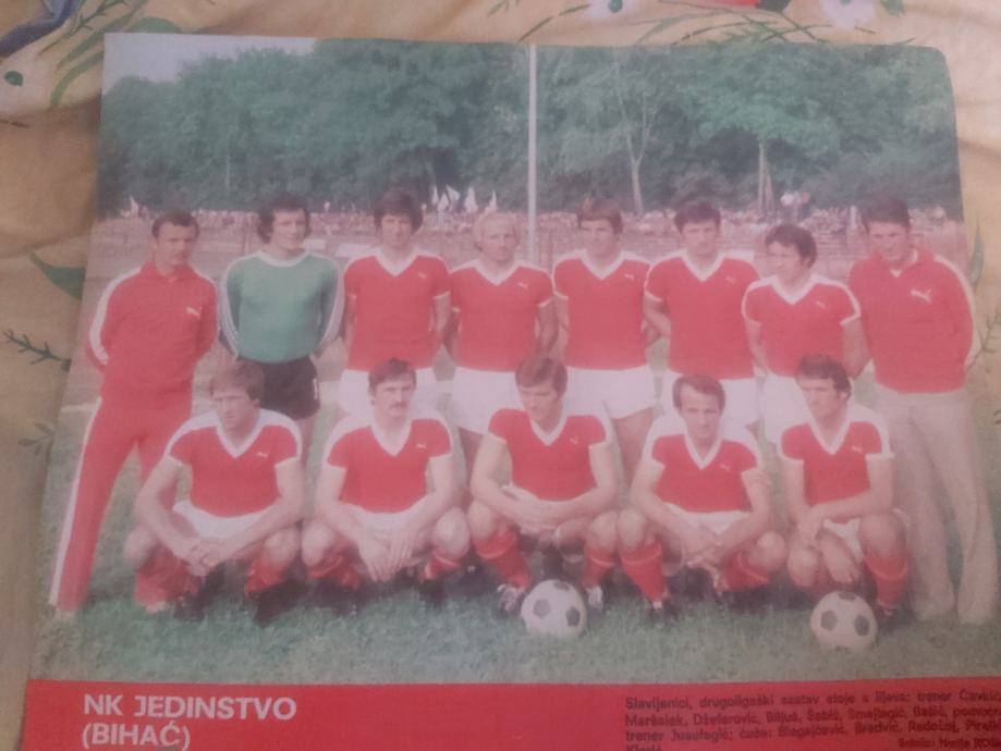NK JEDINSTVO BIHAC POSTER 1977 GODINA