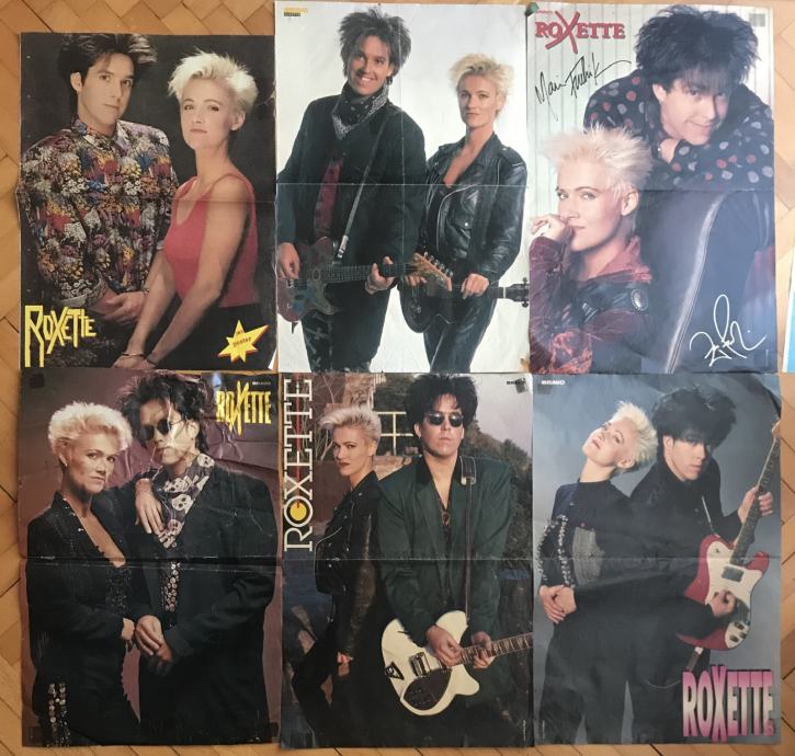 posteri: Roxette / 6,09 kn/poster A3 Ili A4 + 12,09 kn/poster A2