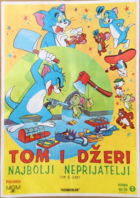 TOM & JERRY NAJBOLJI PRIJATELJI STARI PLAKAT