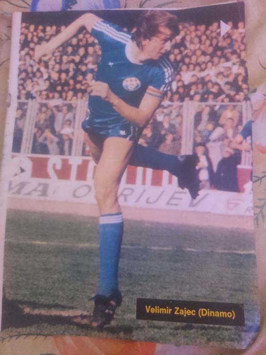 VELIMIR ZAJEC NK DINAMO POSTER 1979 GODINA