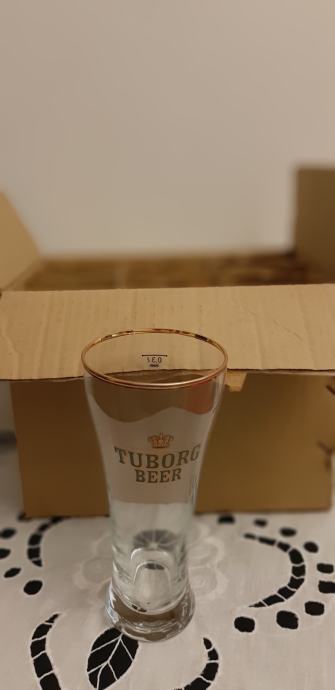 Čaše za pivo, novo, u kutiji, TUBORG BEER, OŽUJSKO PIVO, BAVARIA