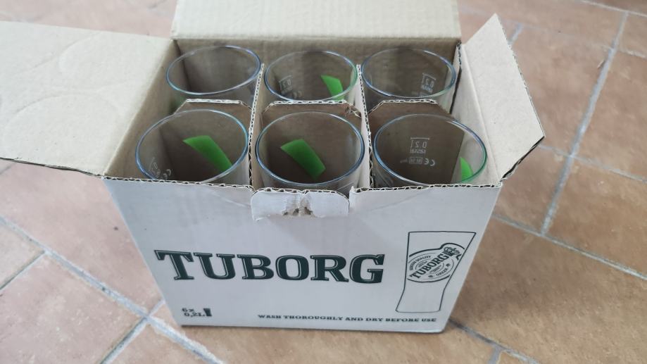 Tuborg čaše 200ml 6kom