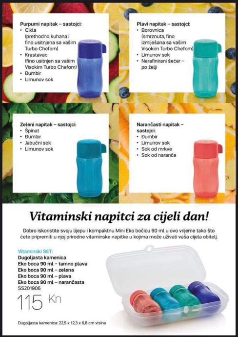 Tupperware putni set