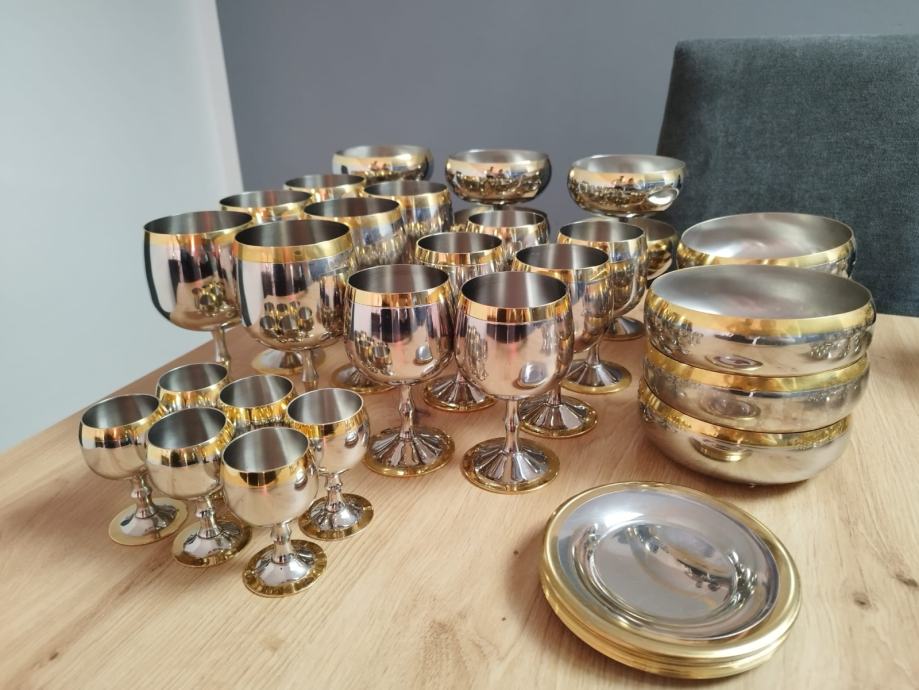 Zepter Baron set čaša i desertni set - 24kt pozlata