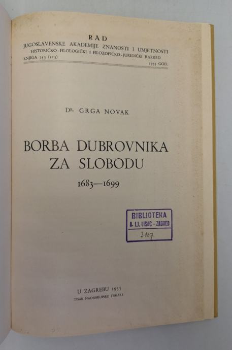 Borba Dubrovnika za slobodu 1683 - 1699