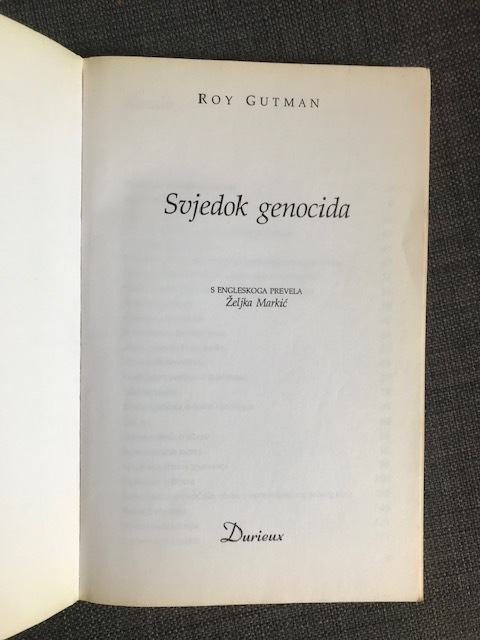 Roy Gutman, Svjedok genocida, 1994.
