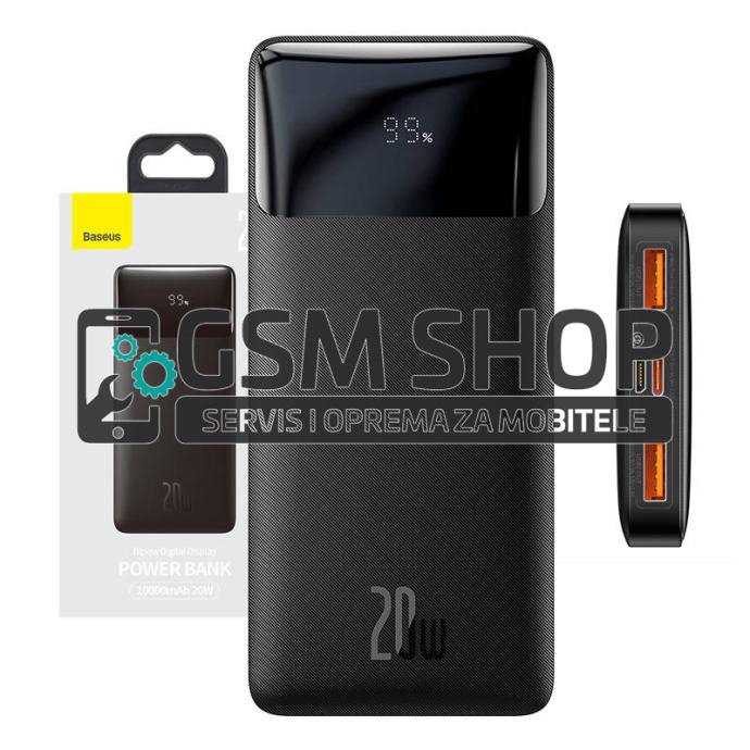 BASEUS Bipow Digital Display Power Bank 10000mAh 20W prijenosni punjač