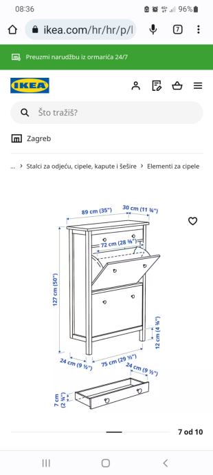 Ikea Hemnes element za obuću