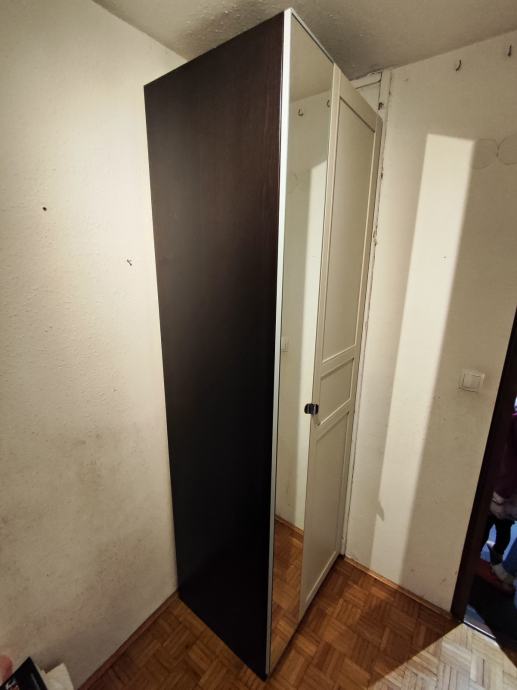 IKEA - ORMAR (za predsoblje) - crni, staklo