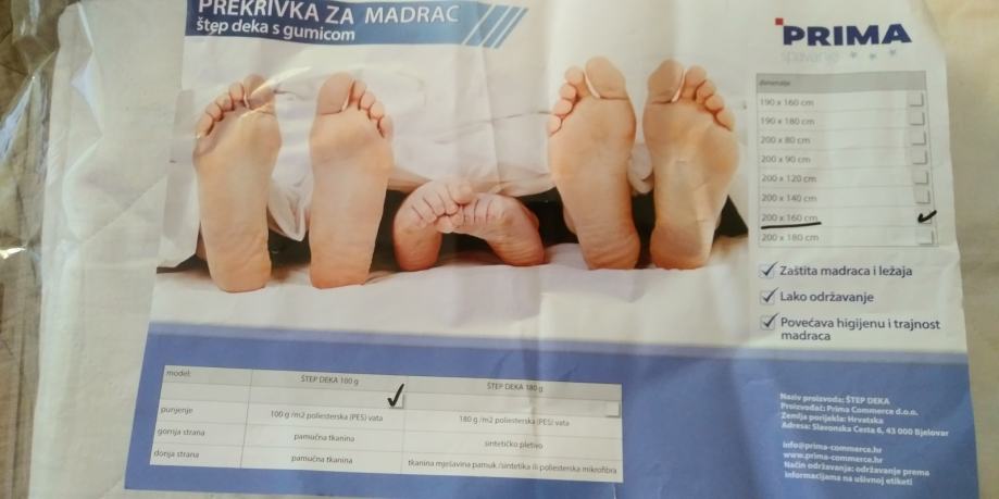 NOVA ŠTEP DEKA S GUMICOM - PREKRIVKA ZA MADRAC