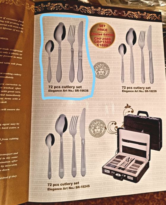 Silver Royal pribor za jelo, 72-dijelni set