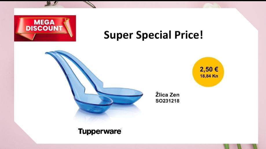 ZEN set (2) žlice za posluživanje i jelo, Tupperware