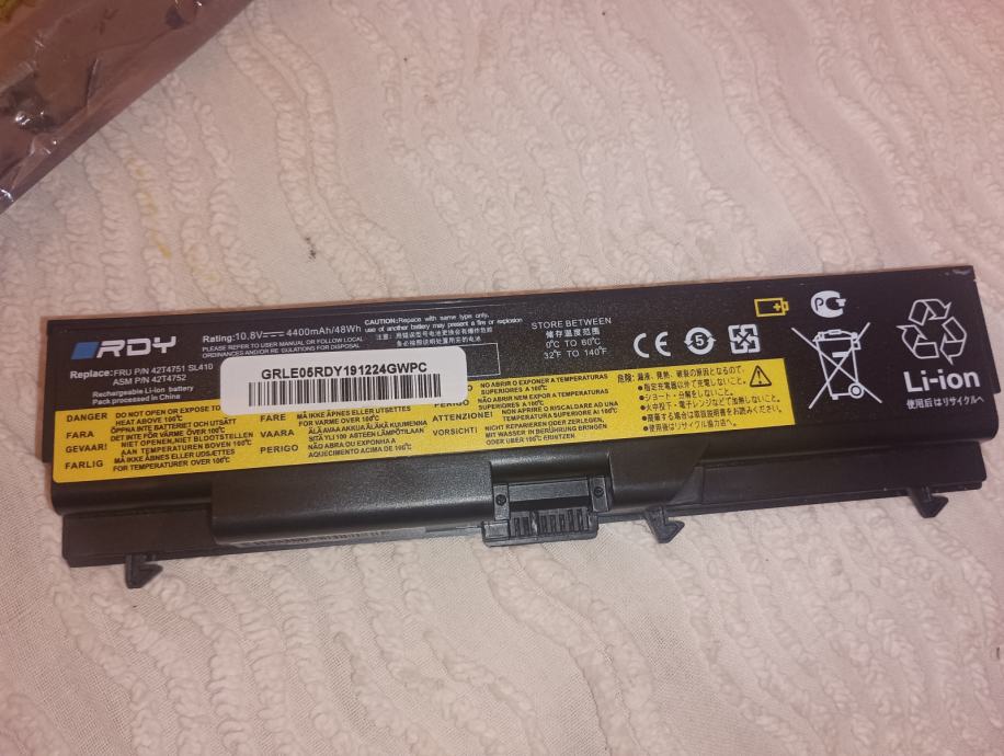Baterija ThinkPad T410 T420 T510 T520 W510 W520 SL410 SL510 L510 L520