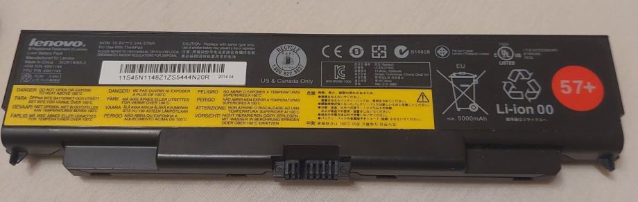 Lenovo ThinkPad baterija 45N1149 T440/T440p/L440/T540P/L540 57+(6cell)
