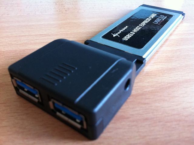 Adapter PCMCIA SHARKOON, ExpressCard/34, USB 3.0, 2 porta
