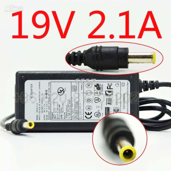 Adapter za laptop Samsung, LG, LED, LCD ekrane 19V 5,5x3,0 2,1A 40W
