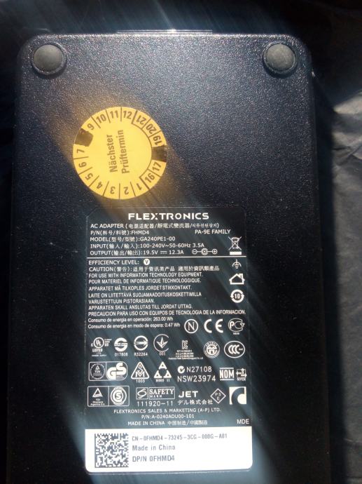 Dell Flextronics adapter/punjač 240W