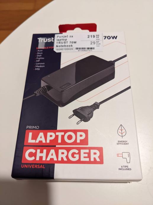 Trust Primo 70W (22141) univerzalni punjač za laptop