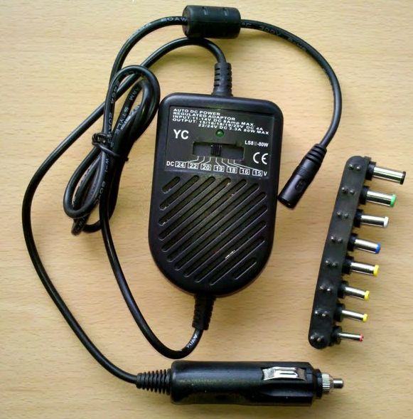 UNIVERZALNI AUTO PUNJAČ ZA LAPTOP