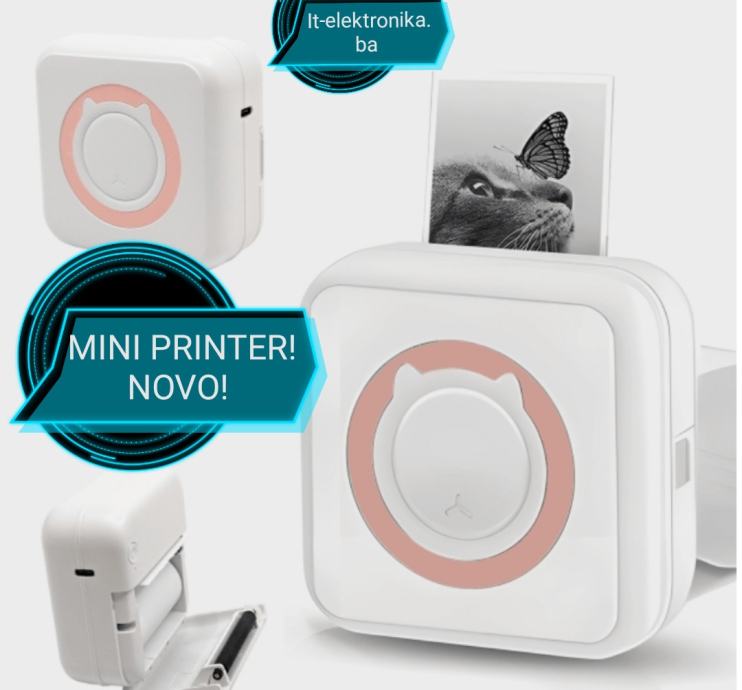 MINI PRIJENOSNI PRINTER BLUETOOTH