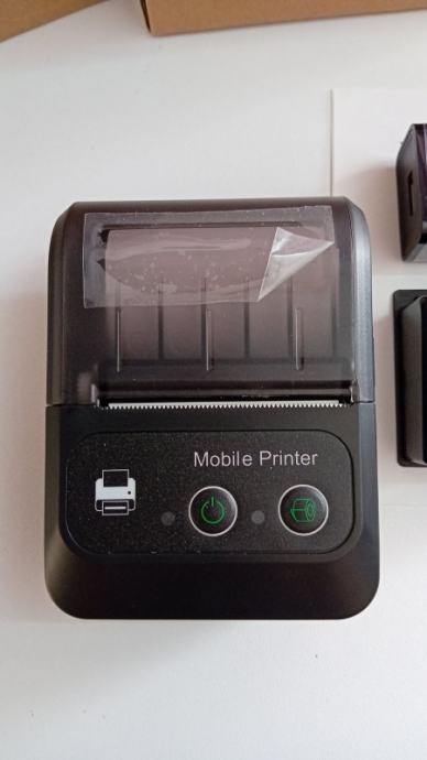 Mini prijenosni printer pisač Bluetooth pogodno za TAXI, punjač i USB