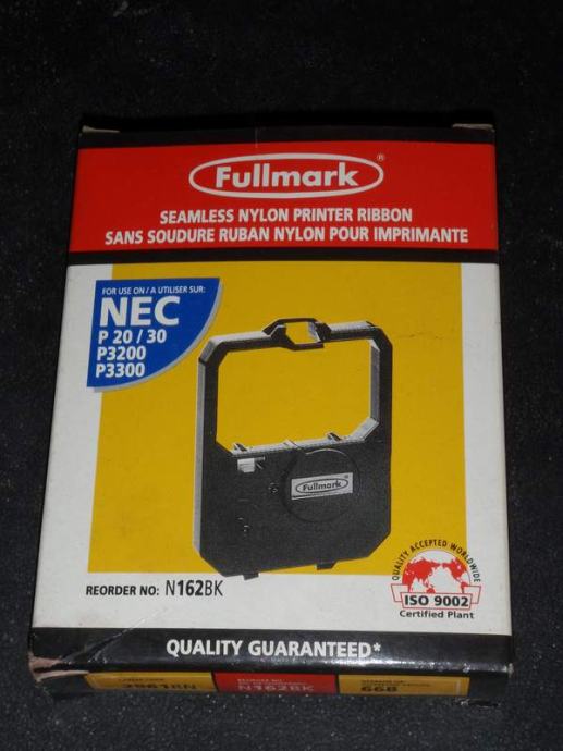 NEC Ribbon Crni N162BK za P 20 / P 30, P 1200, P 1300, P 3200, P 3300