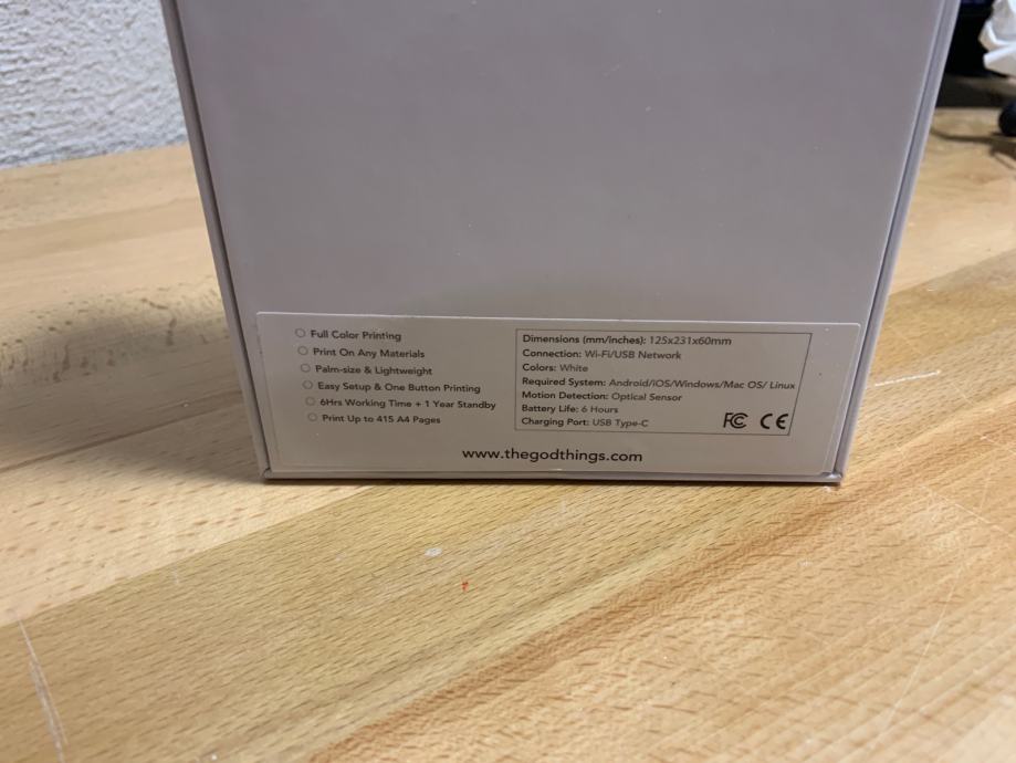 PrinCube - mikro mobilni printer u boji