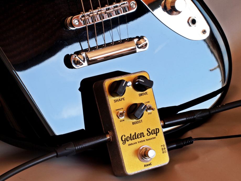 AlexC Pedals Golden Sap Deluxe Treble Booster