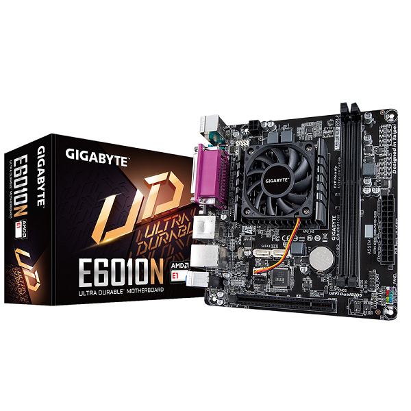 AiO Office KIT Gigabyte E6010N, AMD E1-6010, Radeon R2, 8GB DDR3, MITX