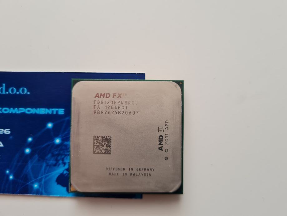 AMD FX-Series FX-8120 - FD8120WMW8KGU, Socket AM2+, AM3 - Račun / R1