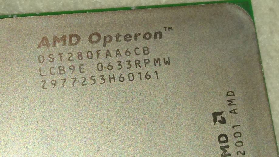 2 kom. AMD Opteron 280 2.4GHz (ost280faa6cb), dual core, Socket 940