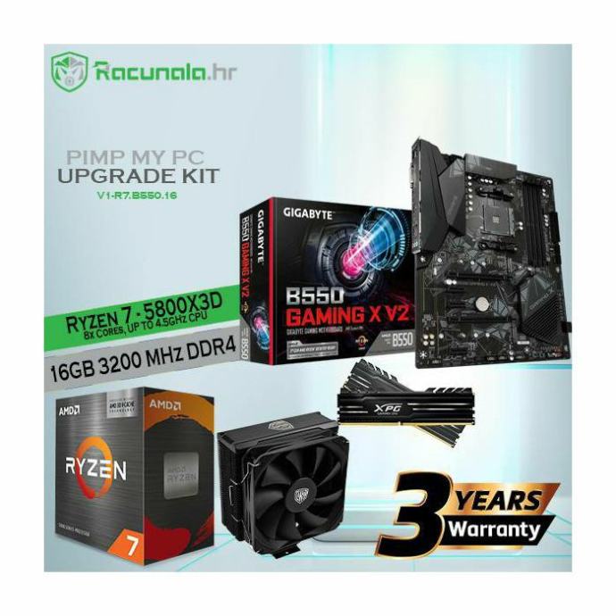 Gaming Upgrade Kit R7.B550.16 (AMD Ryzen 7 5800X3D, B550, 16GB DDR4)