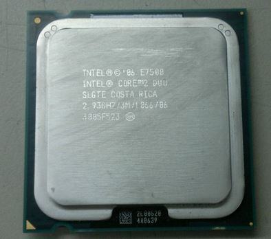 Intel Core 2 Duo E7500 (2x 2.93 GHz 3M Cache 1066 MHz FSB) Socket 775