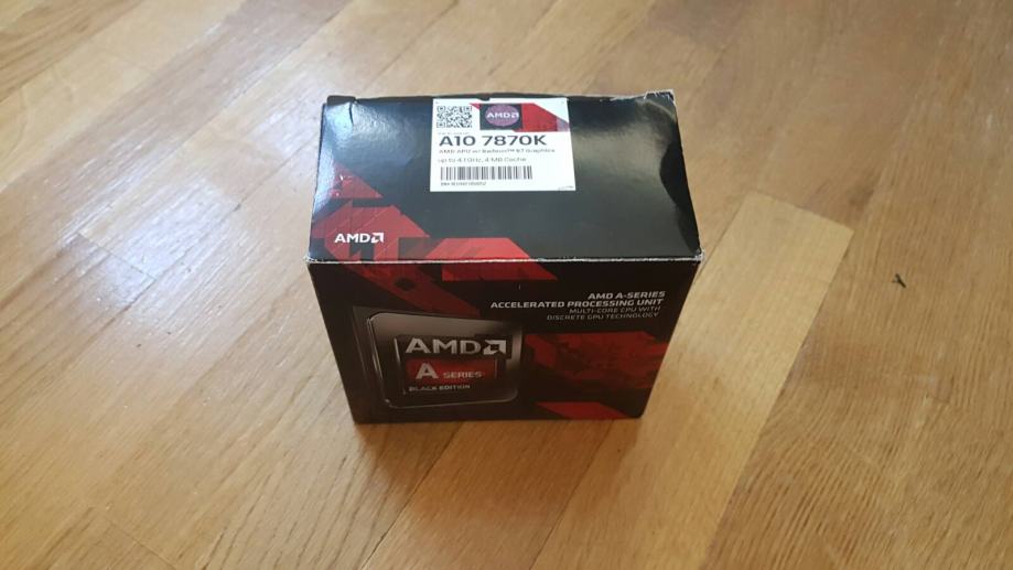 AMD A10-7870K Godavari Quad-Core 3.9 GHz Socket FM2+ 95 sa hladnjakom.