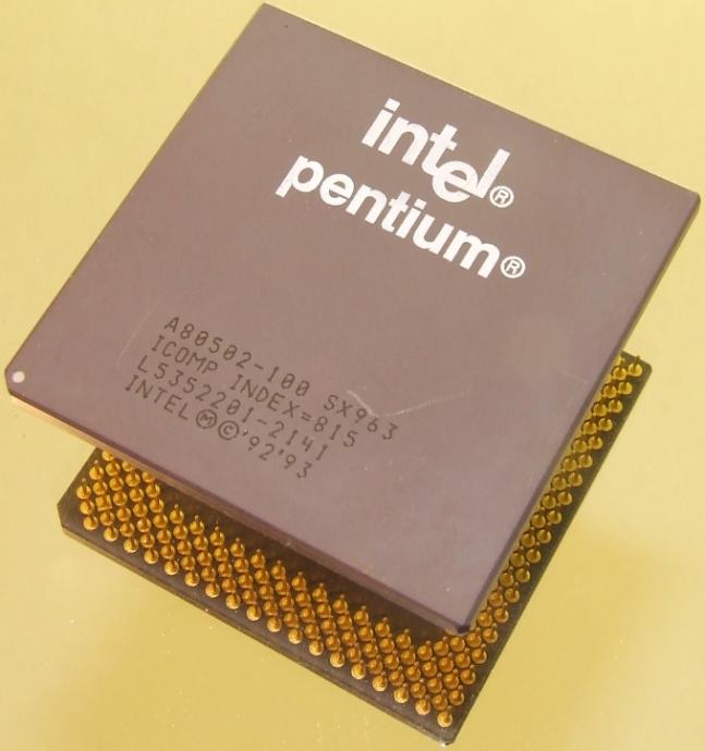 [RETRO] CPU Intel Pentium 100 MHz procesor sa hladnjakom, raritet