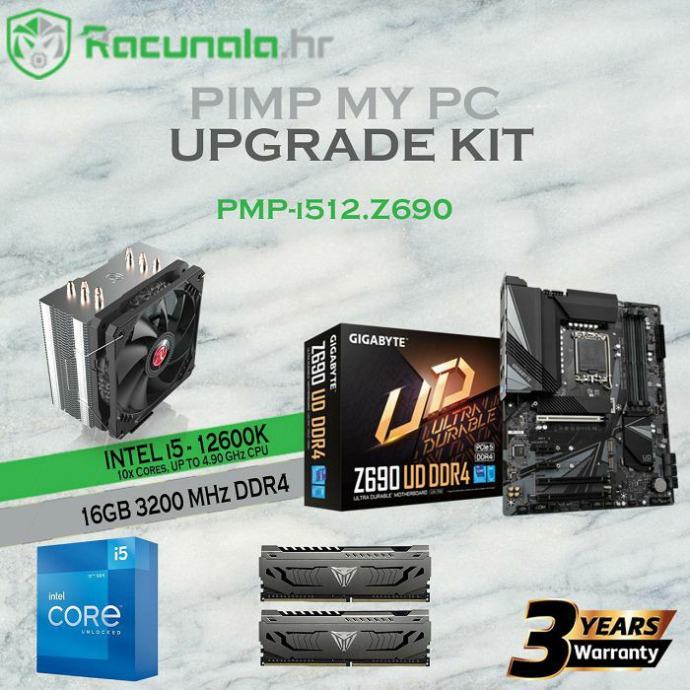 Upgrade Kit i512.Z690 (Intel i5 12600K, Z690, 16GB DDR4 3200MHz)
