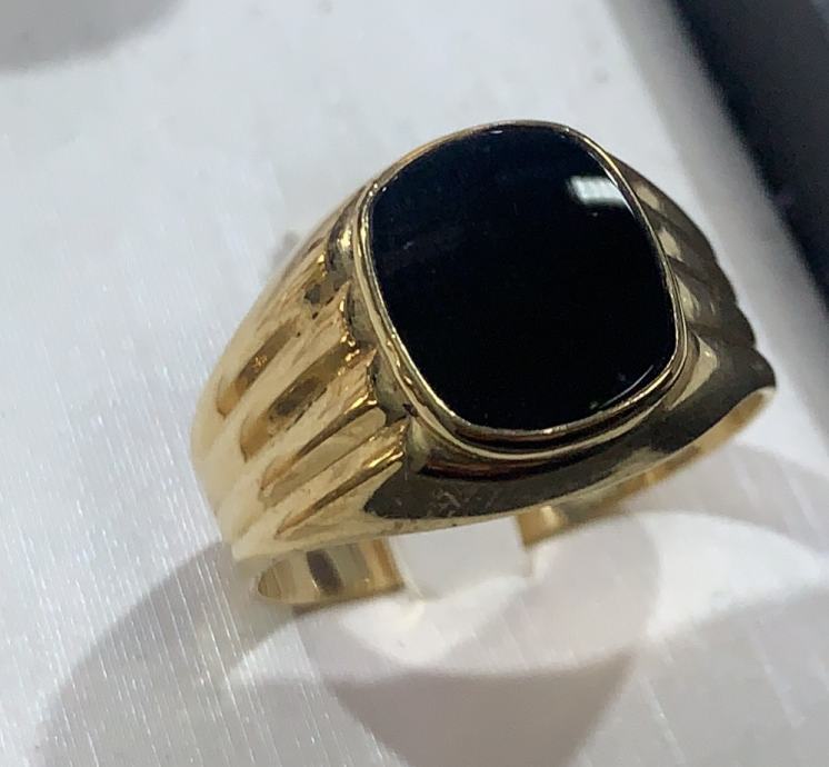 Muški zlatni prsten pečatnjak 585 •NOVO •DOSTAVA