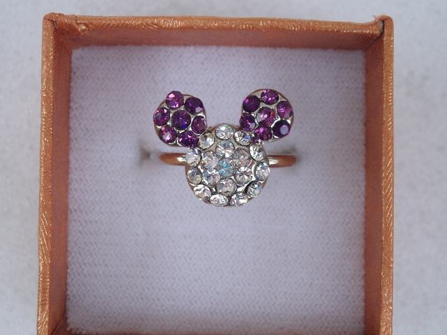 Prsten Mickey Mouse s cirkonima