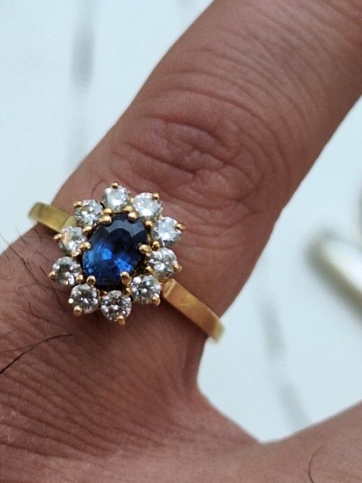 prsten s pravim diamantima