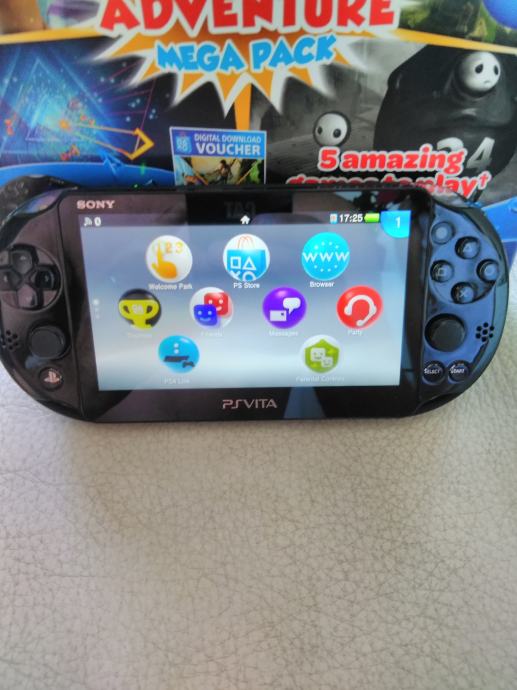 PS Vita 2016 + Adventure Mega Pack + 8GB - Mem Card