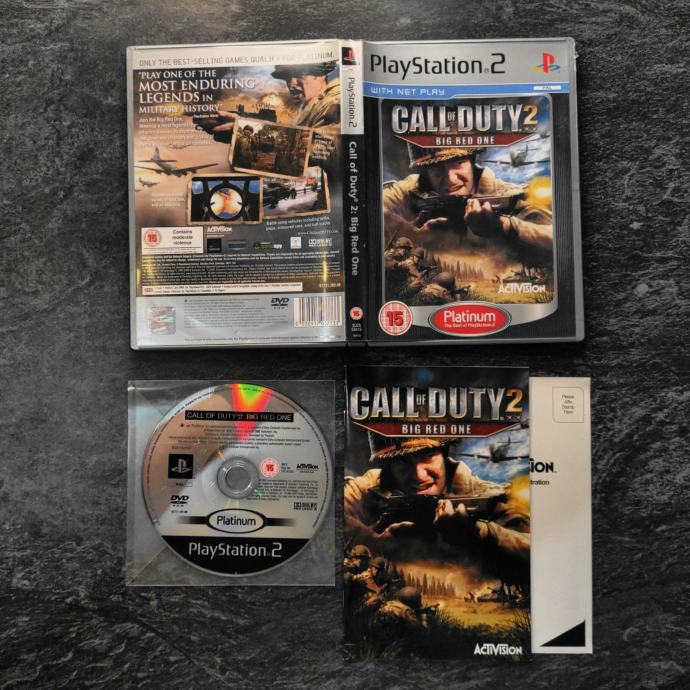ps2 Call Of Duty 2 Big Red One [Platinum] ps2