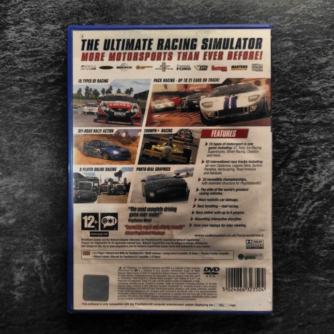ps2 TOCA Race Driver 2 ps2