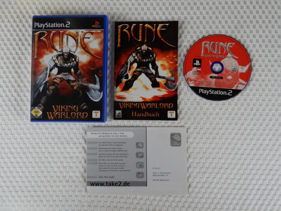 Rune Viking Warlord za Playstation 2 PS2 #3525