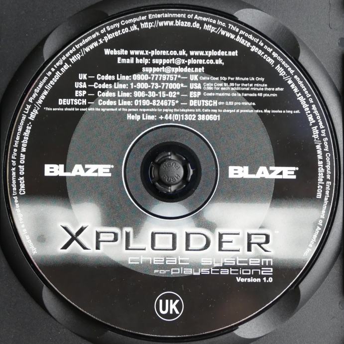 Xploder cheat system PS2