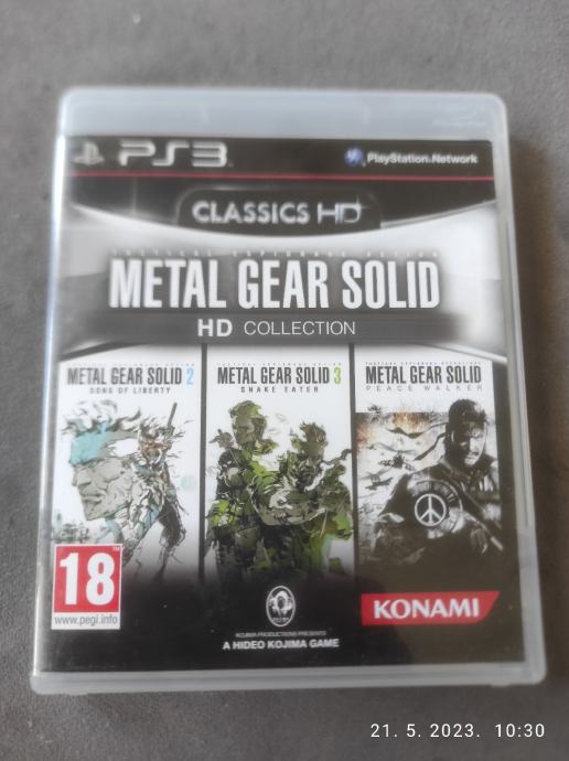 Metal Gear solid HD collection ps3