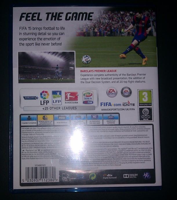 Novi CD Fifa 2015 za PS4 60kn
