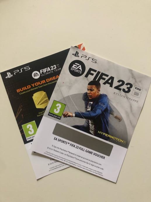 NOVO!! Fifa 23 voucher za PS5+ ultimate team voucher
